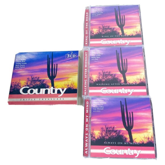 Media | Country Triple Treasures 3 Cd Set 66 Songs Various Artists See ...